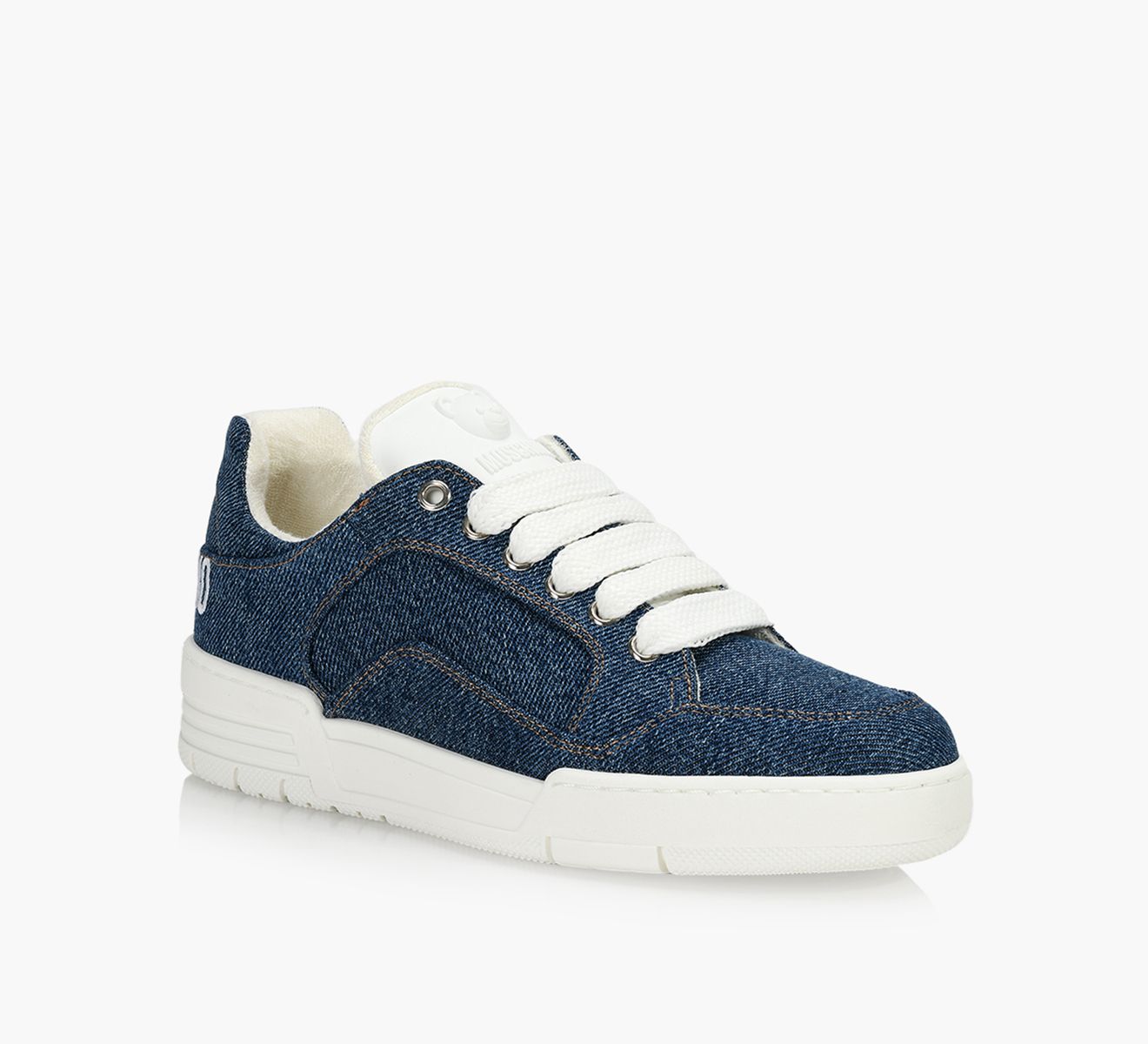 MOSCHINO DENIM SNEAKERS WITH LOGO | Browns Shoes