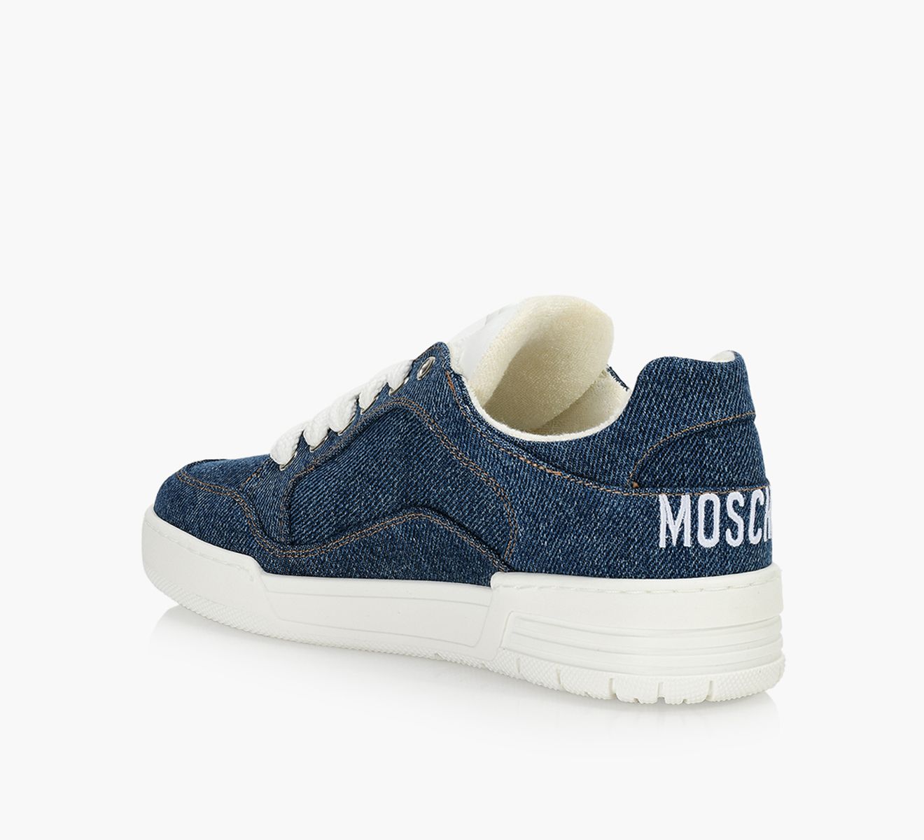 MOSCHINO DENIM SNEAKERS WITH LOGO | Browns Shoes