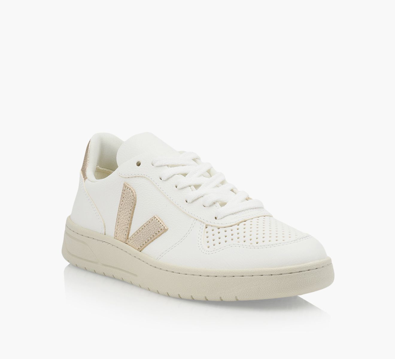VEJA V10 - Cuir Blanc + Couleur | Browns Shoes