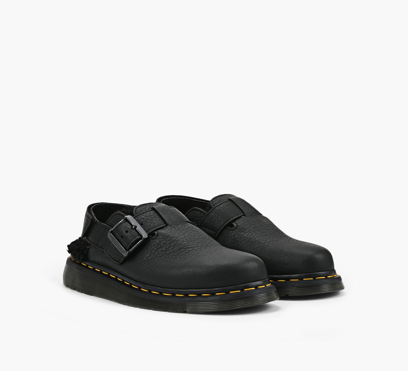 DR. MARTENS JORGE II FUR LINED - Cuir Noir | Browns Shoes