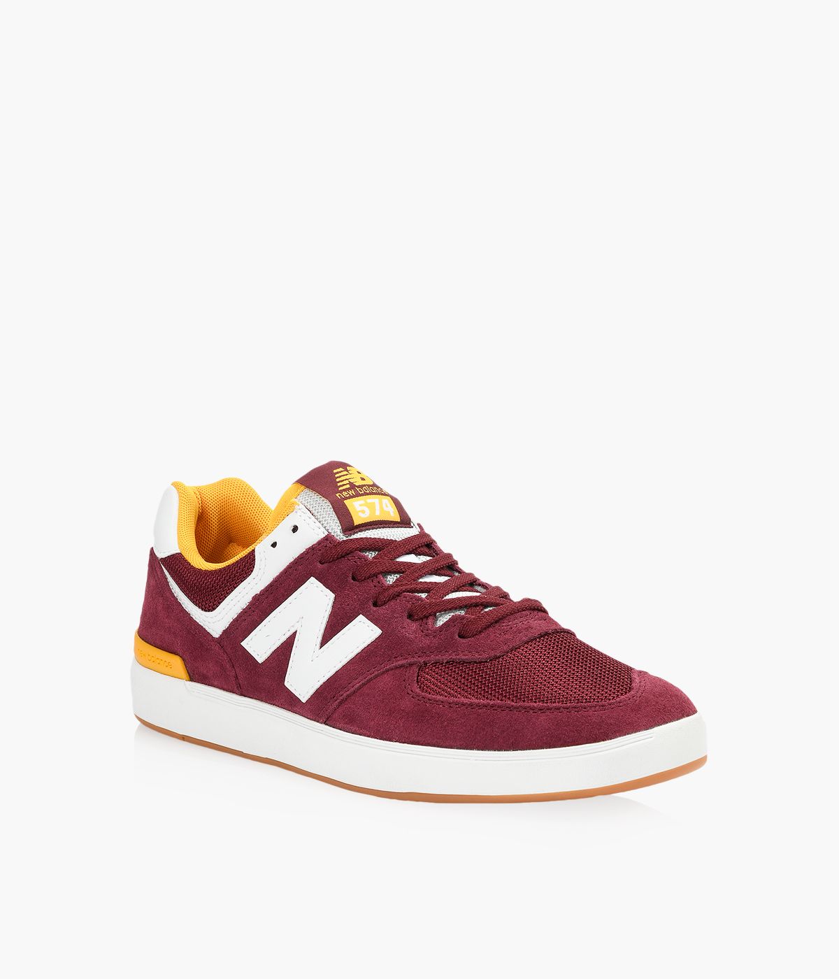 NEW BALANCE 574 - Burgundy Suede | Browns Shoes